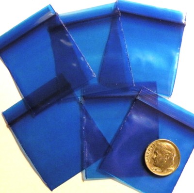 100 Blue Apple Baggies, 1.5 x 1.5" mini zip bags 1515 reclosable | eBay