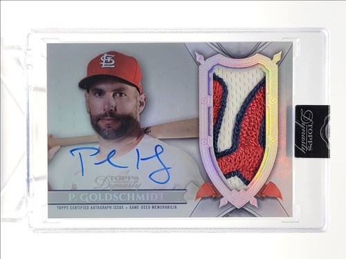PAUL GOLDSCHMIDT 2024 TOPPS DYNASTY GAME USED PATCH SILVER AUTO 1/5 ...