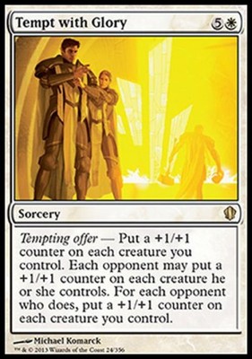 Tempt with Glory - Light Play MTG Commander 2013 Edition | eBay