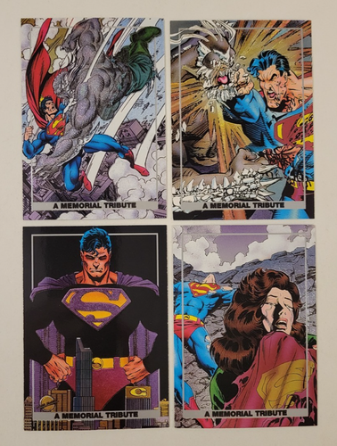 1992 DOOMSDAY DEATH OF SUPERMAN Spectra Foil Tribute CHASE INSERT CARD ...