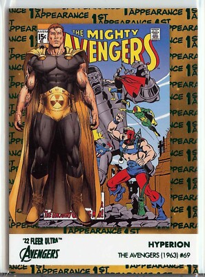 2022 Fleer Ultra Marvel Avengers Green Foil 1st Appearance Card #FA-8 Hyperion | eBay