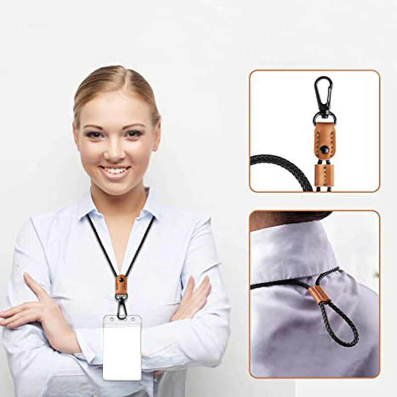Round Breakaway Lanyard with Swivel Hook Keychain Cord for ID Badge ...