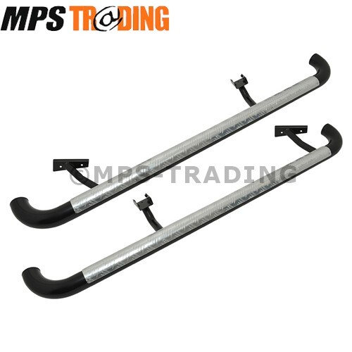 Land Rover Defender 110 3''Tube Side Steps with Rolled Chequer Plate ...