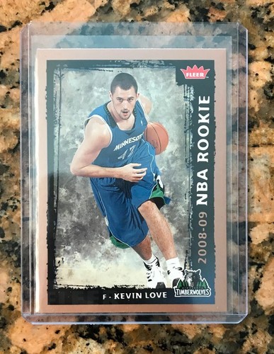Kevin Love NBA ROOKIE CARD 08/09Fleer Basketball RC T-Wolves Cleveland ...