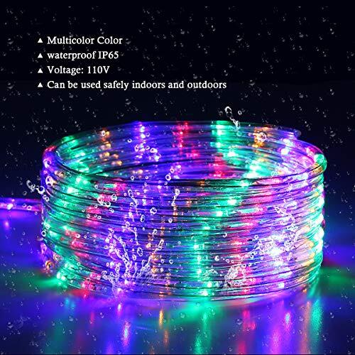 100ft Led Rope Lights Cuttable & Connectable Outdoor String Lights ...