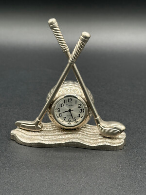 Timex Golf Metal Desk Clock, Vintage | eBay