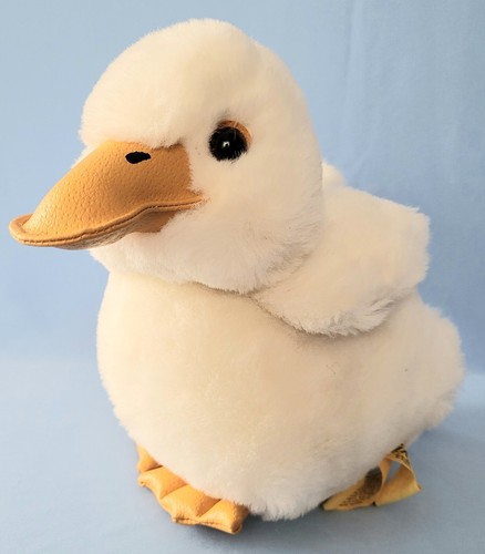 VINTAGE "HUMPHREY" PLUSH WHITE DUCK DUCKLING 24K ASPCA STUFFED ANIMAL ...