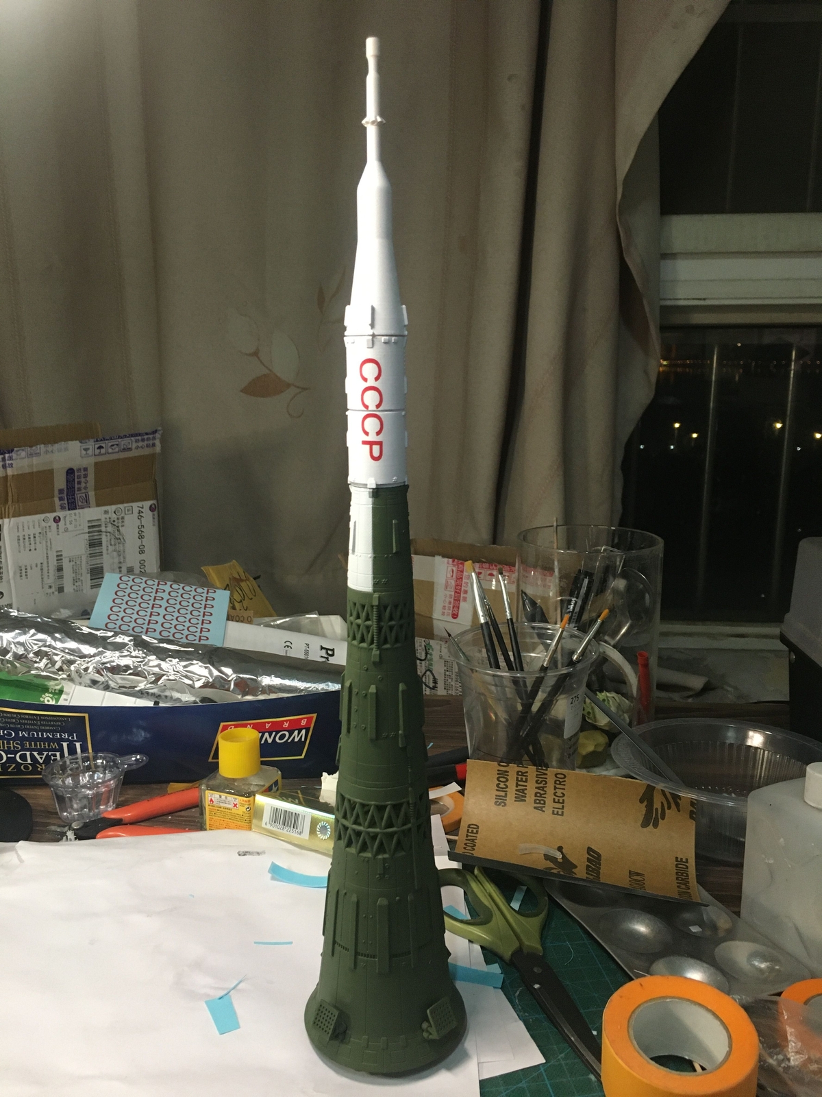 1:250 Scale CCCP N1 Landing moon rocket model Finished Painted product ...