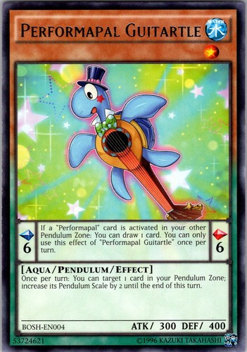 Yu-Gi-Oh TCG Performapal Guitartle BOSH-EN004 Unlimited Rare Card NM | eBay