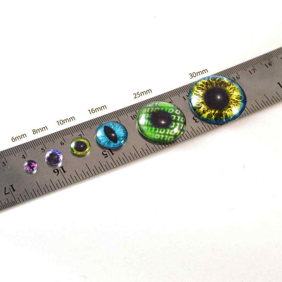 Pair Honeycomb Honeybees Half Sphere Sew-On Glass Eyes Taxidermy ...