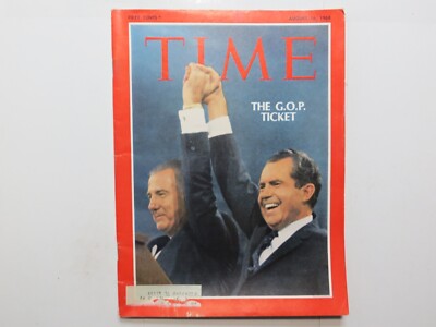 Time Magazine (August 16, 1968) (The G.O.P. Ticket) SI | eBay