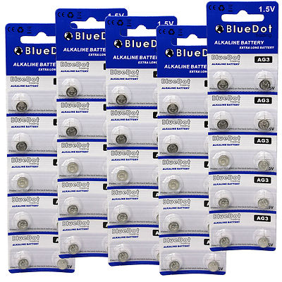 NEW (50X) AG3 LR41 392 L736 G3 G3A V3GA V36A GP192 Button Cell Battery ...