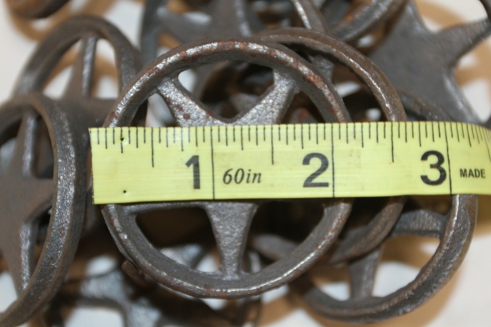2 inch + Star Clavos Round Circle Design Solid Cast Iron - 2" Star ...