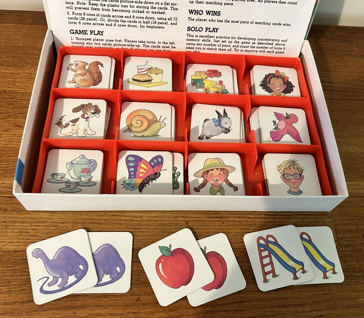 Original Memory Card Matching Game Milton By Thriftytheresa