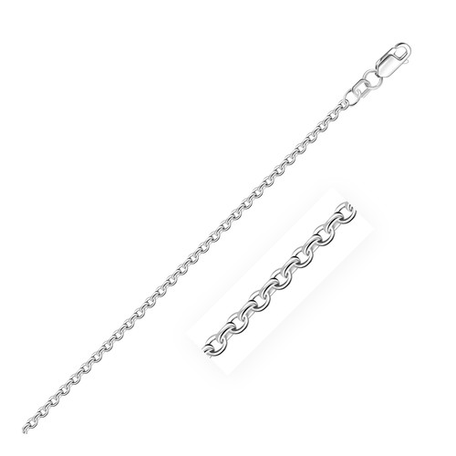 10k White Gold Rolo Chain (2.40 mm) | eBay