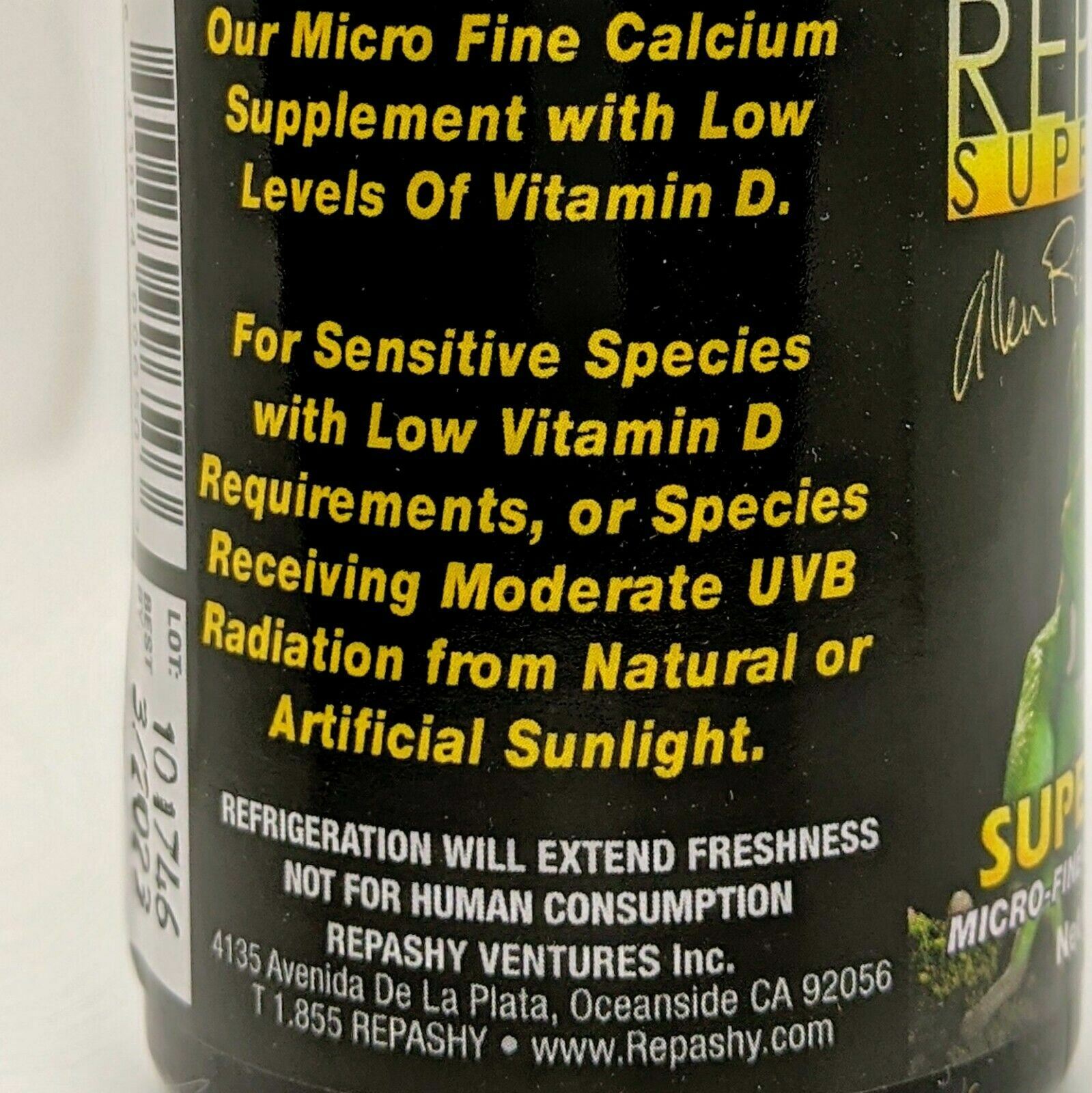 Repashy SuperCal LoD Calcium Powder 3 oz Low Level Vitamin D 12/2025 | eBay