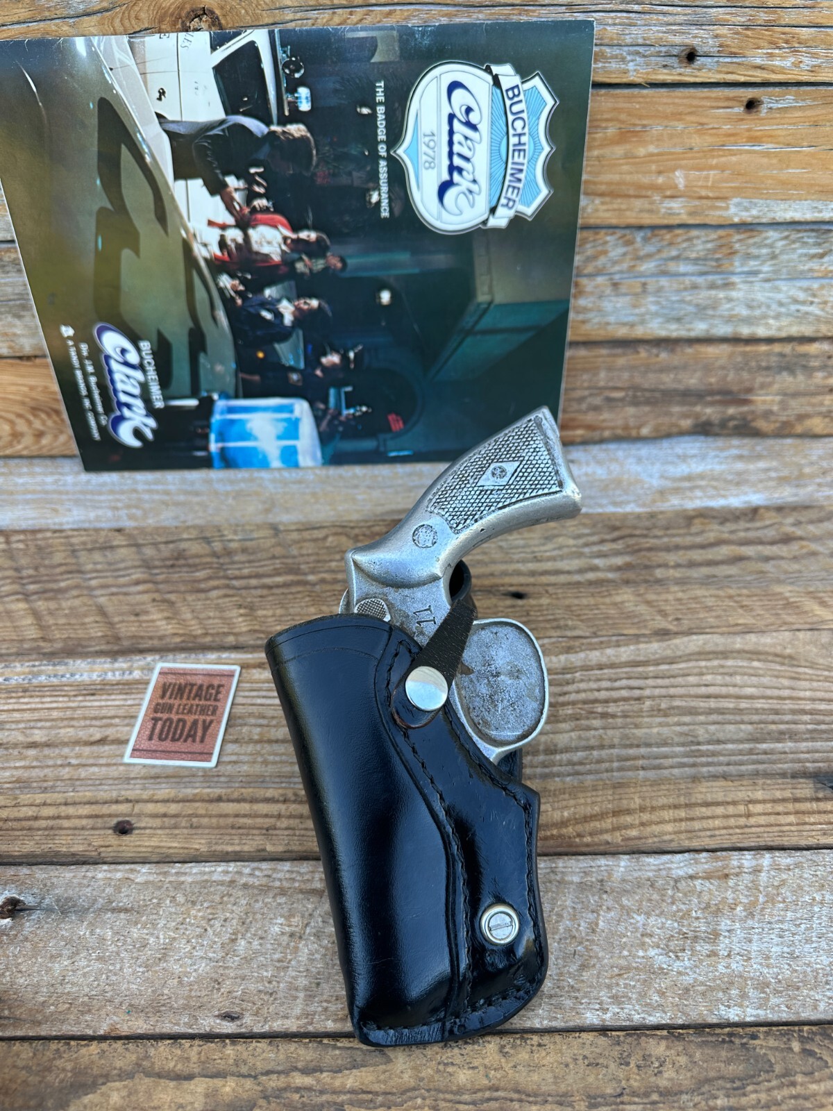 Vintage Bucheimer Black Leather Combat Holster For S&W 2" K Frame ...