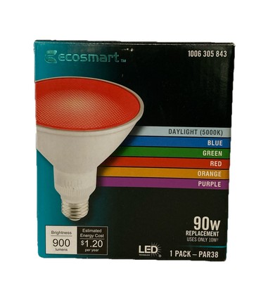 Ecosmart LED Floodlight Bulb with Selectable Color 5000K 90W 900LM | eBay