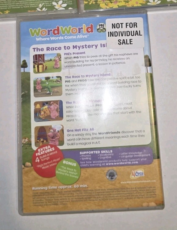 BIG 13 WordWorld DVD Set PBS Kids Learning Show Collection Word Friends ...