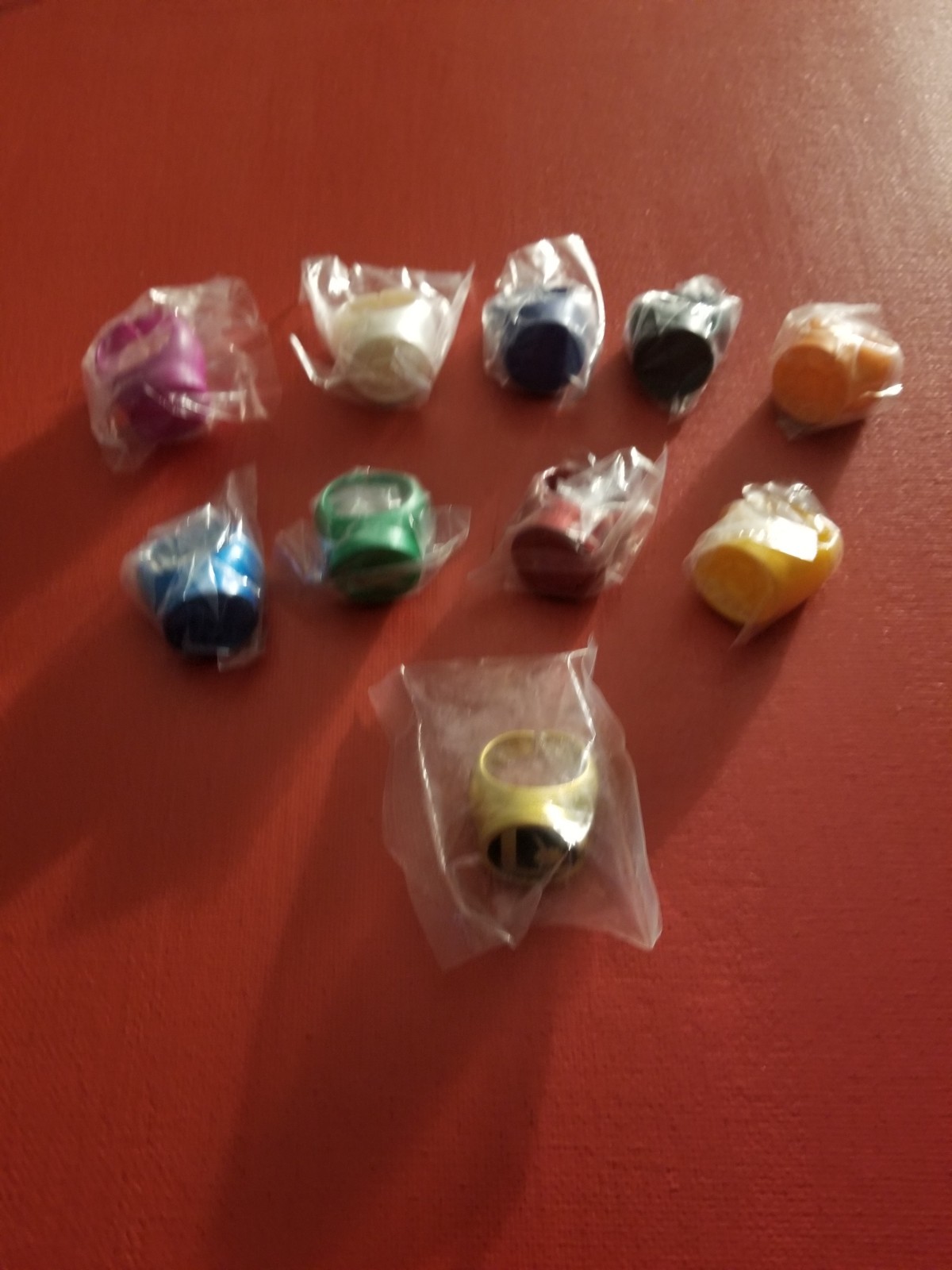 DC COMICS - GREEN LANTERN PROMO COLOR SPECTRUM POWER RINGS SET OF 9 ...