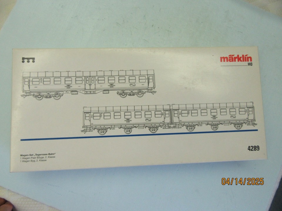 HO - Märklin 4289 - Tegernsee-Bahn 2nd Class Passenger Car Set - NIB | eBay