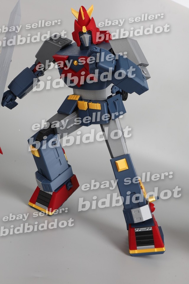 Custom Voltes V DX 14" 3D Print jumbo Figure SRW Super Robot poseable ...