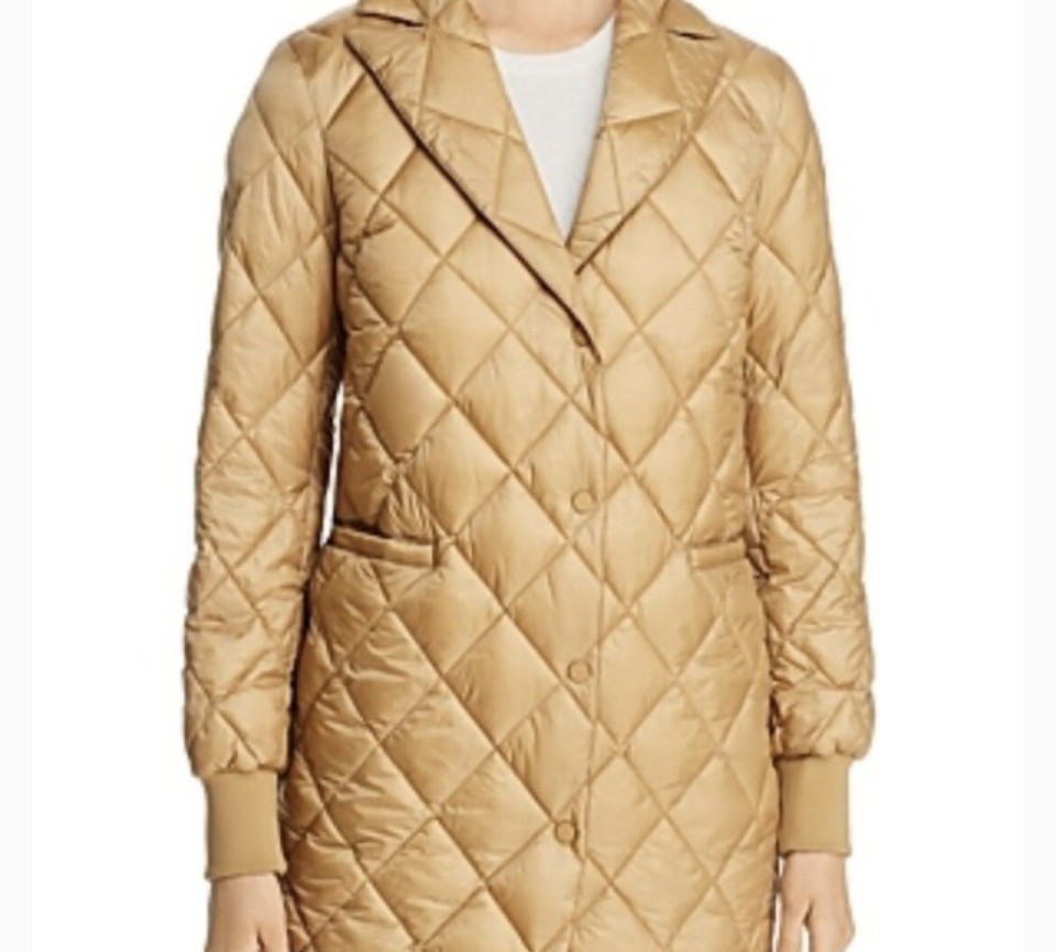 Dawn Levy Jess quilted packable puffer coat camel NWT size Med Retail ...
