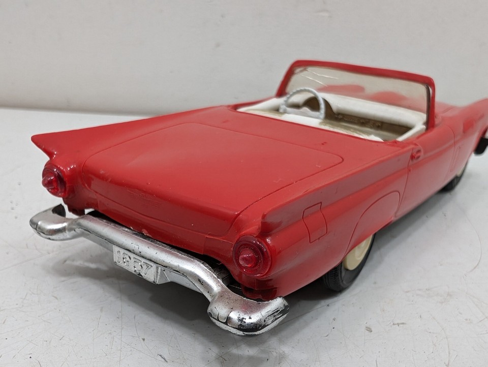 Vintage 1957 Ford Thunderbird Convertible RED Dealer Promo Model Car ...