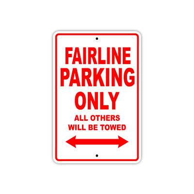 Fairline Parking Only Boat Ship Decor Novelty Notice Aluminum Metal ...