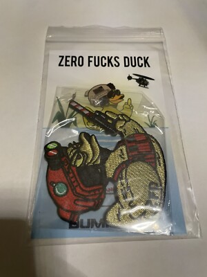 Zero f*cks Ducks ZFD Patch Dumpbox Hook&loop Christmas Grinch Holiday ...