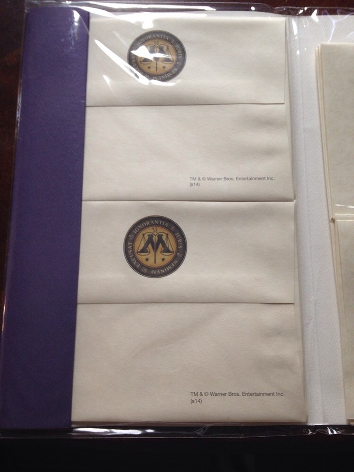 Universal Studios Harry Potter Wizarding World Stationary Set Ministry ...