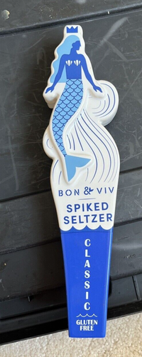 Bon & Viv Spiked Seltzer Mermaid Beer Tap Handle 11” Tall Blue Classic ...