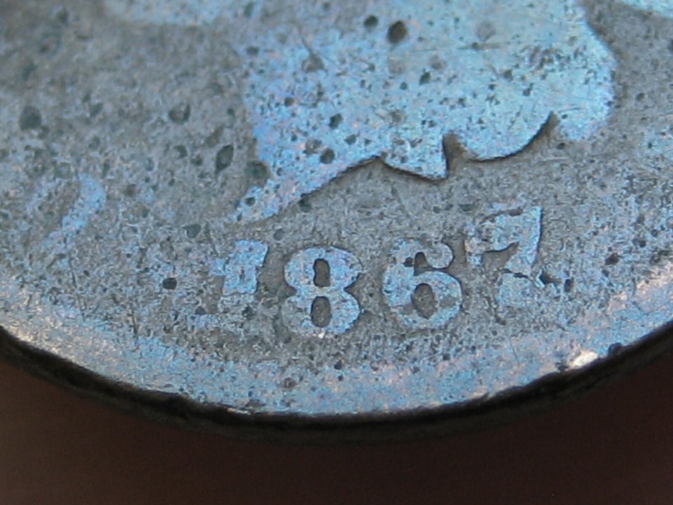 1867 Indian Head Cent Penny- Good Details, 1867/67 Overdate? | eBay