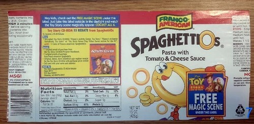 Toy Story-On CD Rom - Magic Scens - Spaghettios Label #2 | eBay