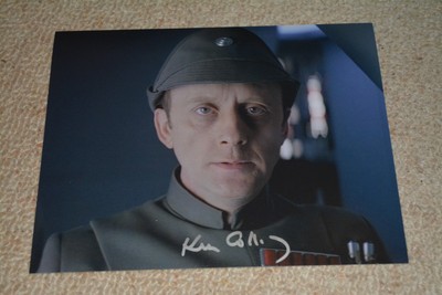 KENNETH COLLEY signed Autogramm 20x25 cm In Person STAR WARS Admiral ...