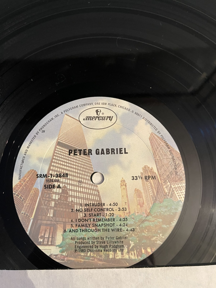 Lp Record 33 1/3 peter gabriel/intruder #3848 mercury records | eBay