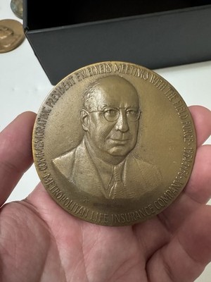 Metropolitan Life Insurance 1956 President F W Eckers Medallic Art ...