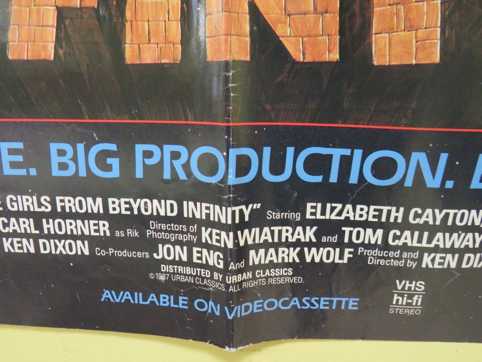 Folded Slave Girls From Beyond Infinity 1987 Movie 27x40 Poster ...