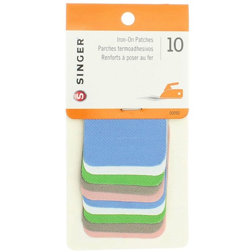 4 Pack Singer Iron-On Iron-On Patches, Multiple Colors, 10 Ct ...