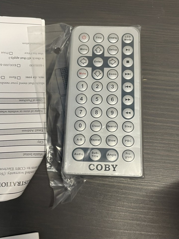 Coby Remote Control TF-DVD8501 TF-DVD7751 for Portable DVD Player | eBay