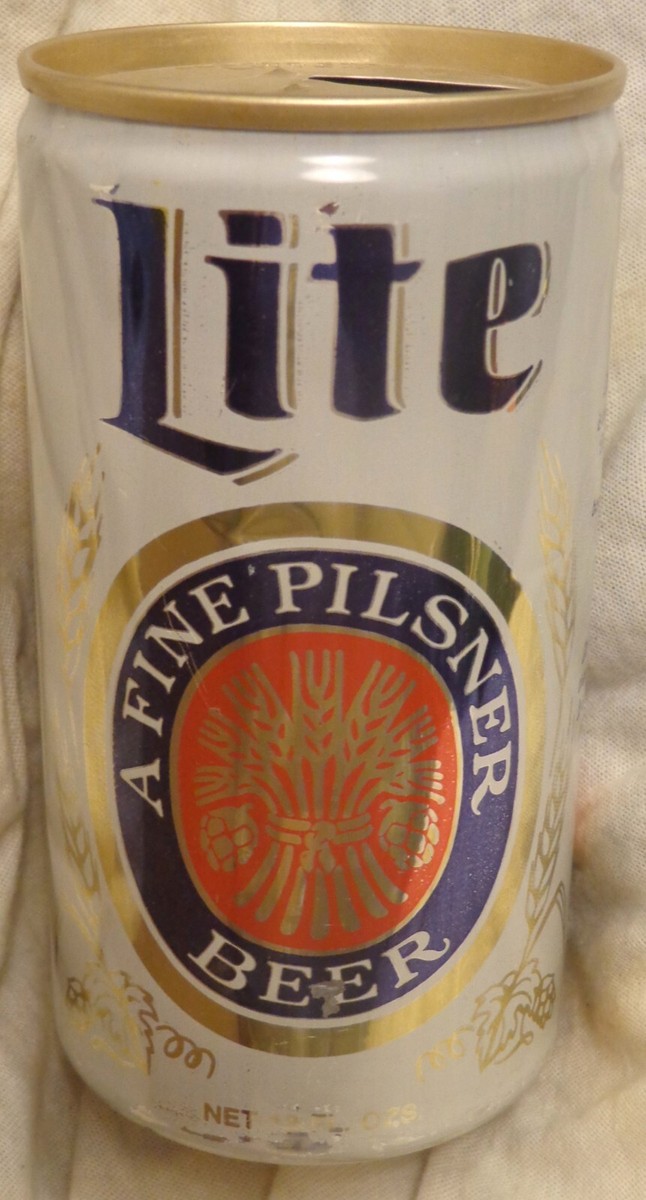 Miller Lite Cans History 1970s Miller Lite Beer 1 Pint Pull Tab Can