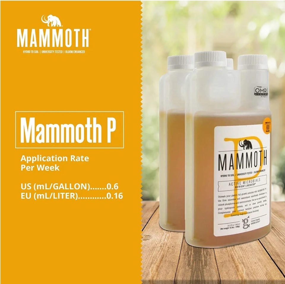 Mammoth P Bloom Booster | Organic Microbial Inoculant | 16% Increase ...