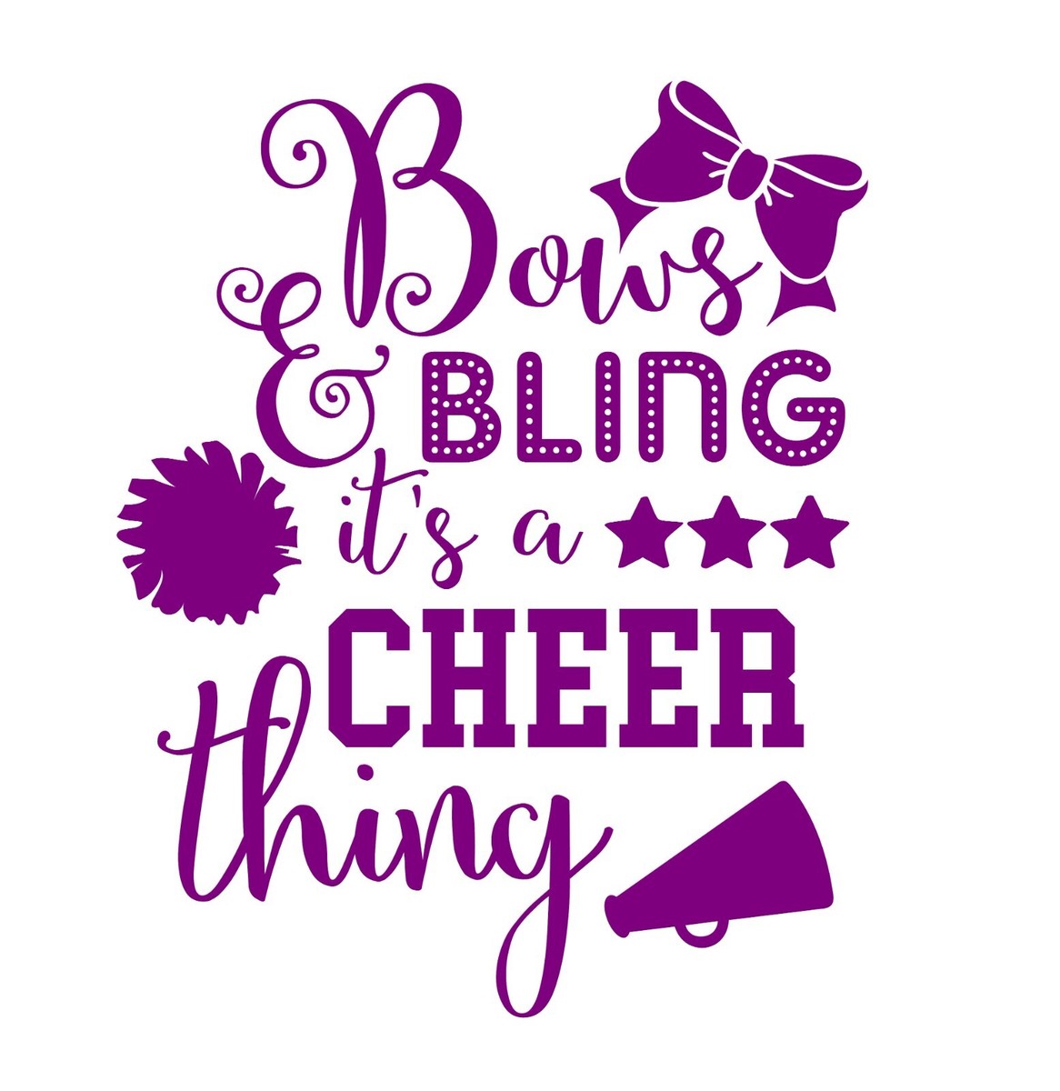 Cheer Bows With Quotes
