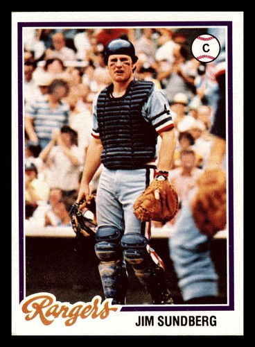 Jim Sundberg 1978 Topps #492 Texas Rangers EX-MINT | eBay