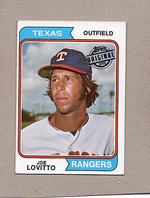2015 topps original buyback card 1974 639 joe lovitto texas rangers | eBay