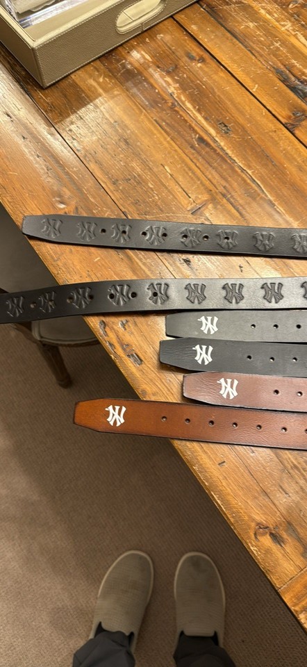New 100% Genuine Learher MLB NEW YORK YANKEES Stylish Belts | eBay