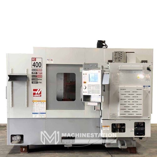HAAS EC-400-4AX CNC HORIZONTAL MACHINING CENTER - FULL 4TH AXIS 12,000 ...