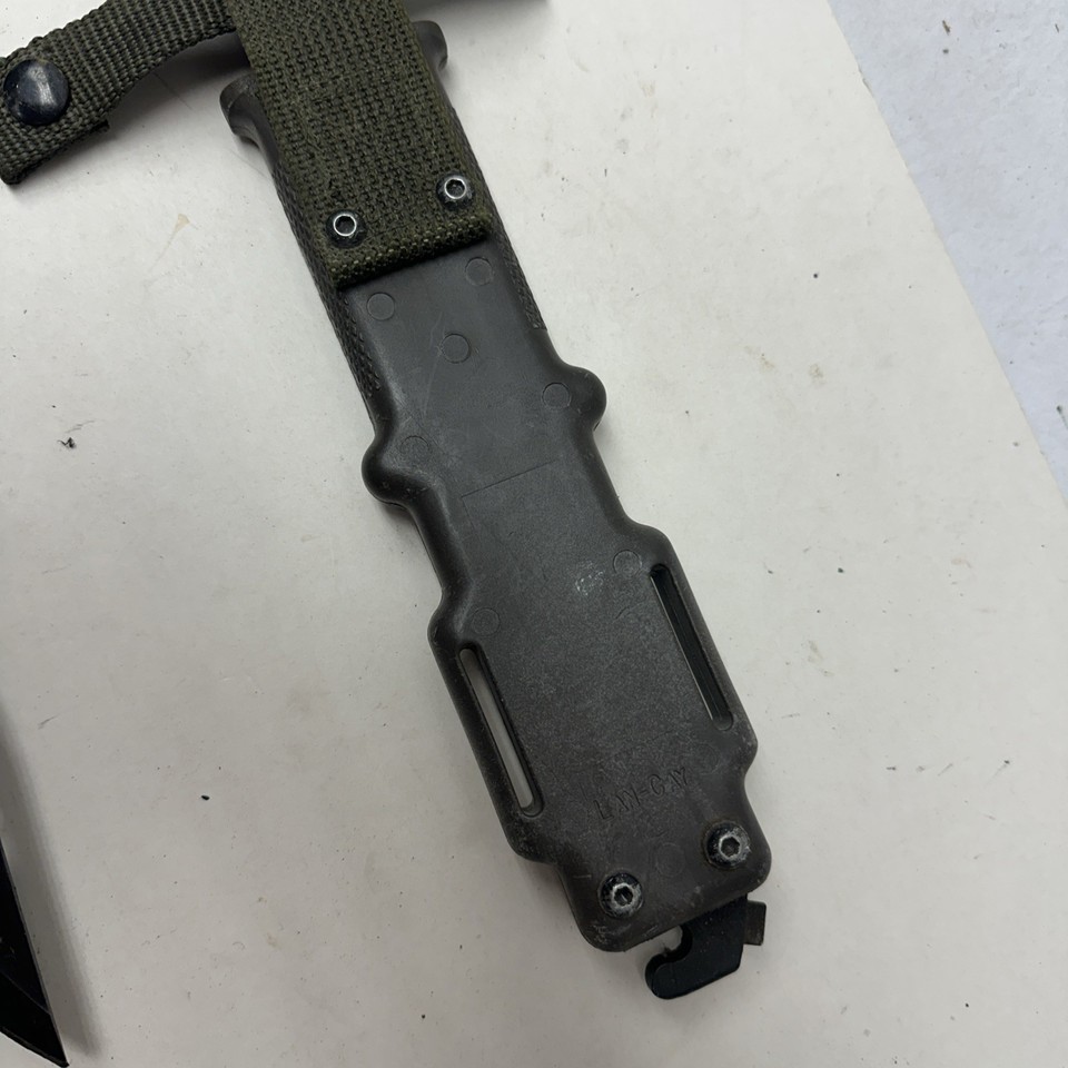 USGI M9 Lan-Cay Military Fixed Blade Knife & Sheath Grade A Curved Type ...