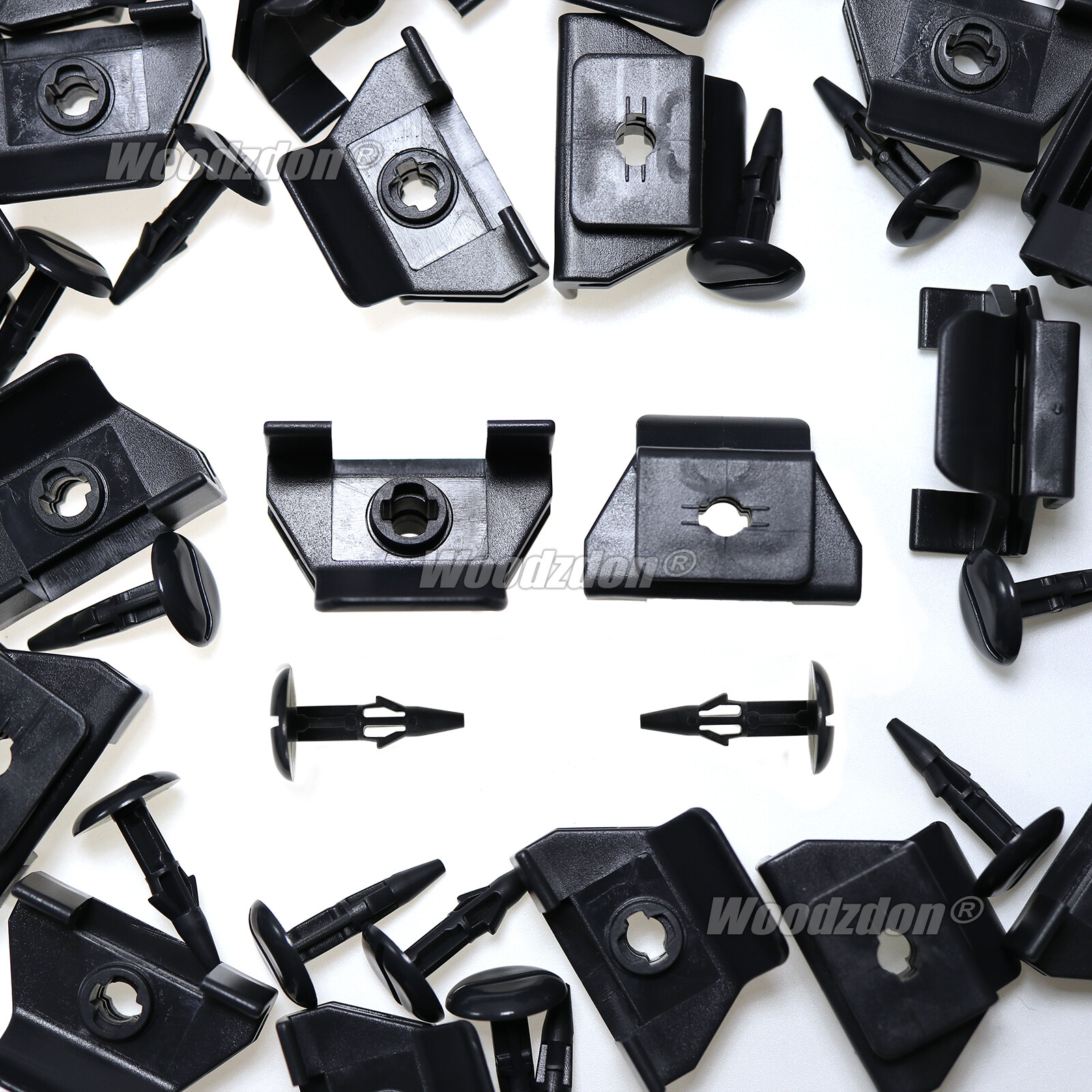 25 Set Front Fender & Bumper Cover Clip & Pin For Toyota 53879-0R010 ...