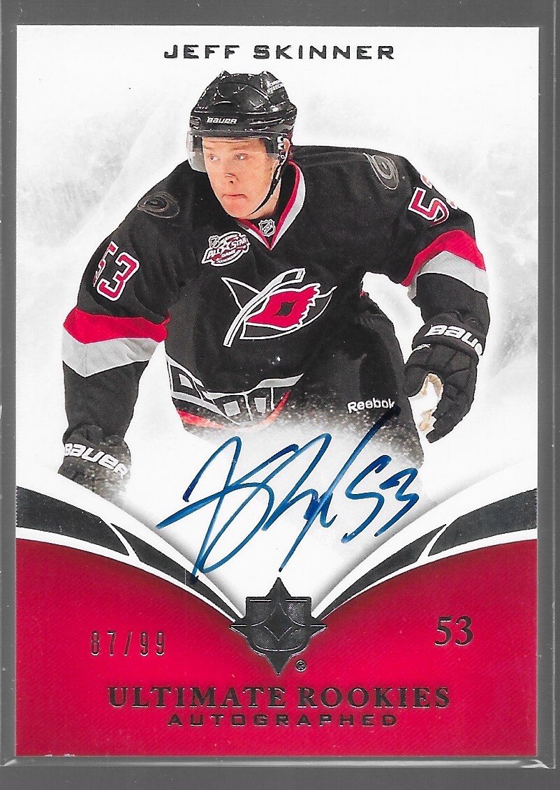 10/11 Ultimate Collection Auto Rookie RC Jeff Skinner /99 109 ...